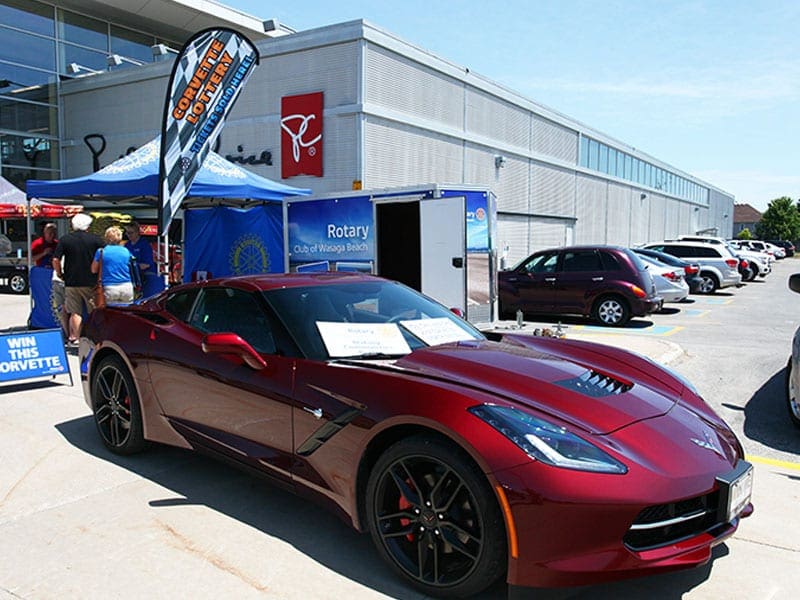 Corvette Lottery for Charity by the Rotary Club of Wasaga Beach